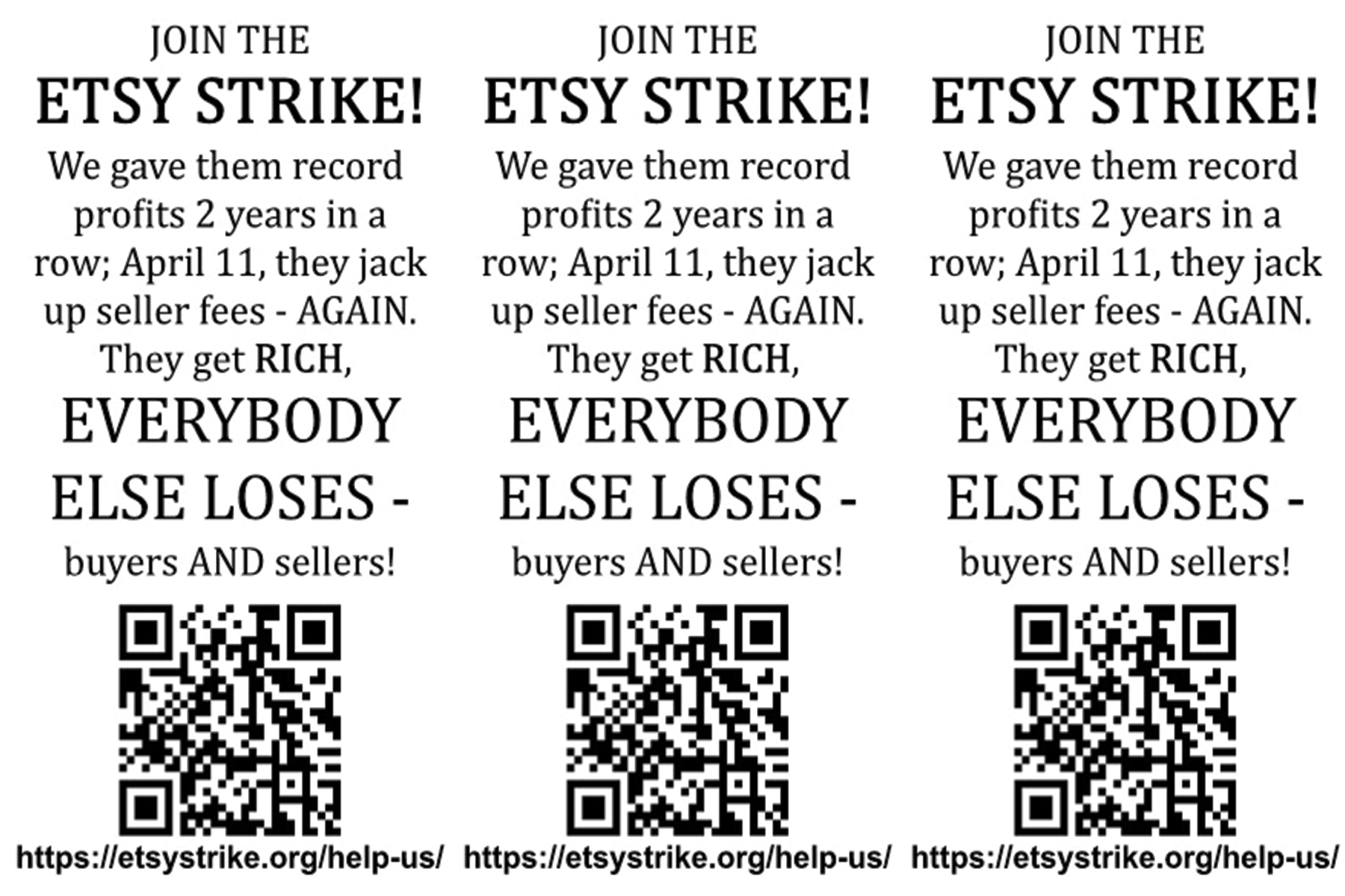 Share The Strike With Labels for Packages – Indie Sellers Guild